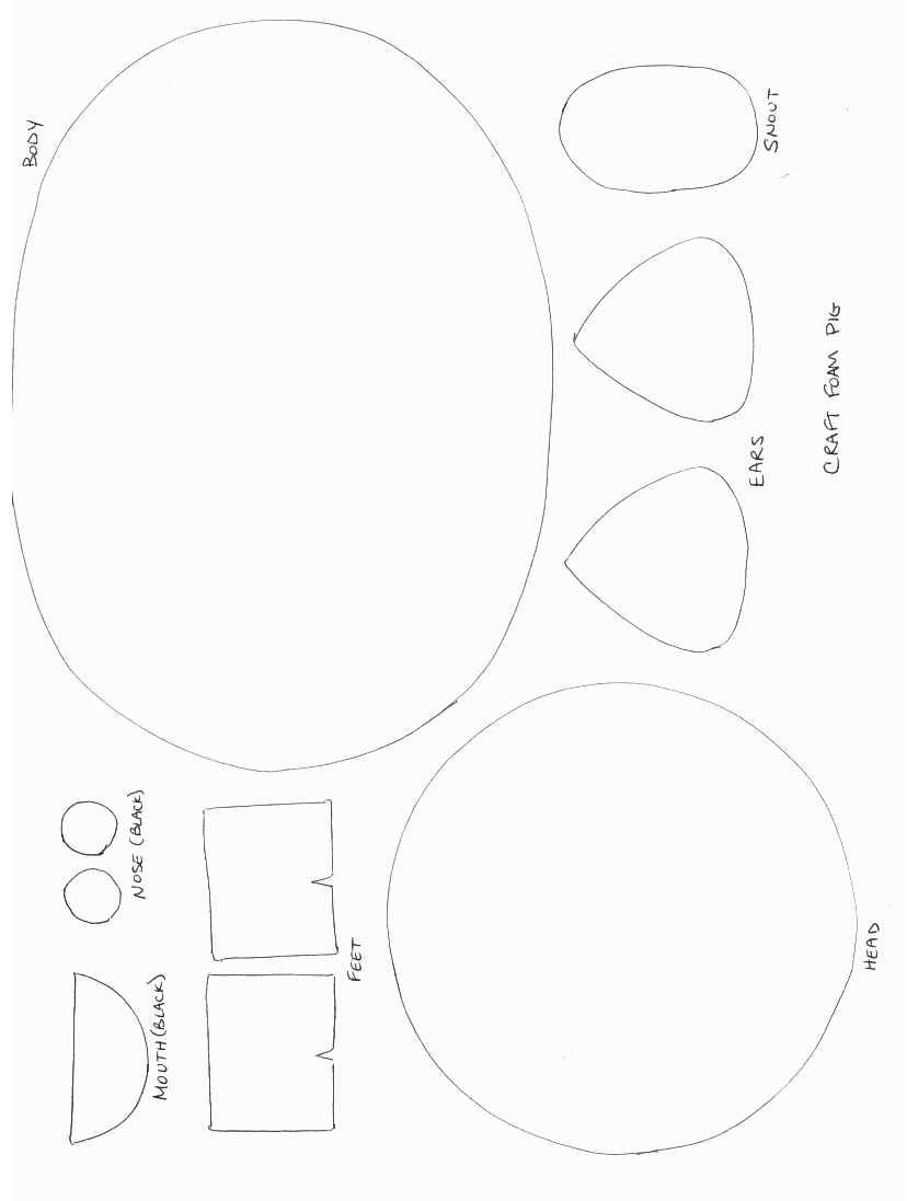 Animals Crafts Print Your Pig Craft Template All Kids Network