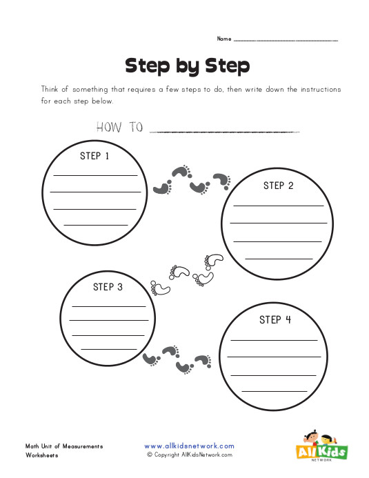 Step by Step Graphic Organizer