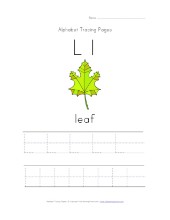 Trace & Color Letter L Worksheet | All Kids Network