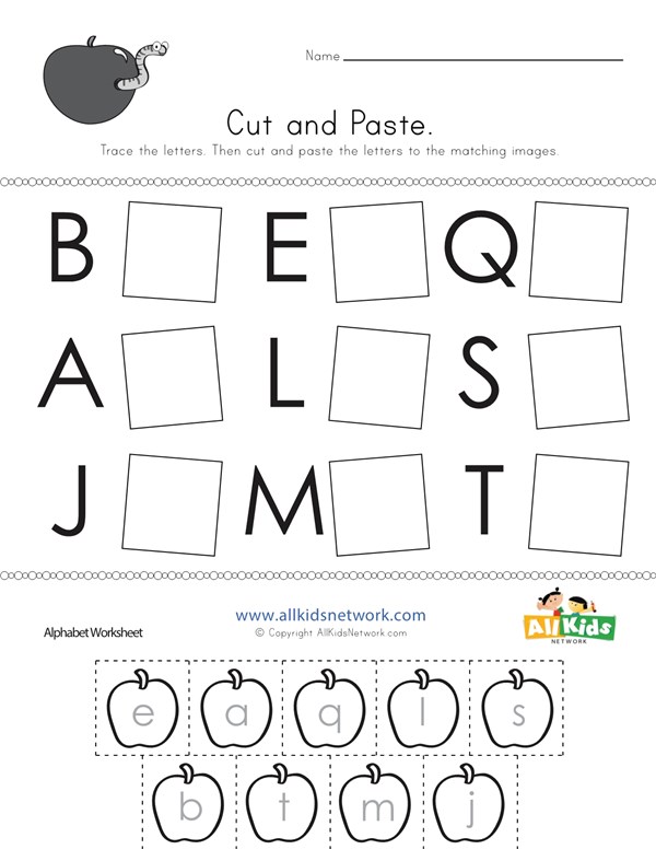 Cut And Paste Letters Of The Alphabet Cut And Paste Letters Of The Alphabet