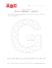 Dot Art Alphabet Worksheets | All Kids Network