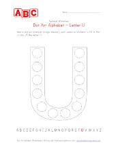 Dot Art Alphabet Worksheets | All Kids Network