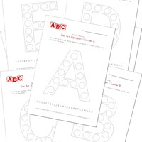 Dot Art Letter A | All Kids Network