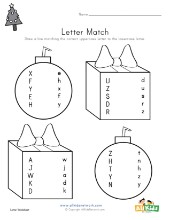 Christmas Themed Uppercase Letters Worksheet | All Kids Network