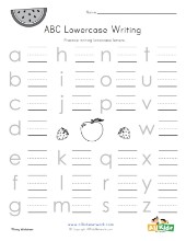 Lowercase Letters Worksheets | All Kids Network