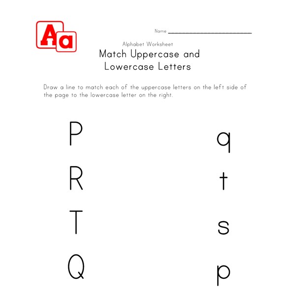 Match Uppercase to Lowercase - Letters P, Q, R, S and T | All Kids Network