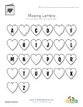 Valentine's Day Missing Addends Worksheet | All Kids Network