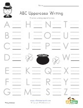 St. Patrick's Day Letter Matching Worksheet | All Kids Network