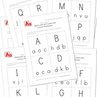 Uppercase and Lowercase Letters Worksheets | All Kids Network