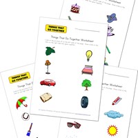Things That Go Together Worksheets | All Kids Network