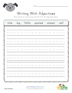 Second Grade Adjective Worksheets | All Kids Network