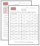 Adverb Worksheet 3rd Grade Images For > Adverbs Worksheets | English