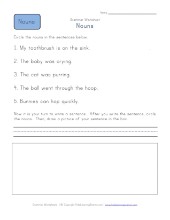 Circle the Nouns Worksheet 1 | All Kids Network