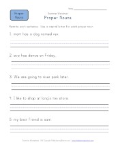 Third Grade Proper Noun Worksheets | All Kids Network