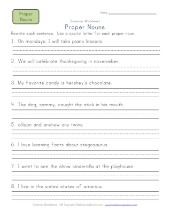 Capitalize Proper Nouns Worksheet | All Kids Network