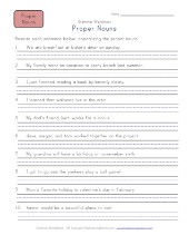 Third Grade Proper Noun Worksheets | All Kids Network