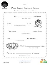 Past and Present Tense Worksheet 4 | All Kids Network
