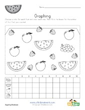 Graphing Worksheet with Fruit Theme | All Kids Network