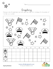 Memorial Day Bar Graph Worksheet | All Kids Network