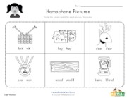 Homophones Pictures Worksheet 7 | All Kids Network