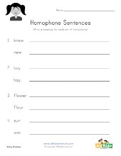 Sentence Writing Practice Worksheets | All Kids Network