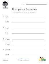 Sentence Writing Practice Worksheets | All Kids Network