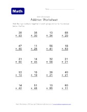 Addition Circle Worksheet 4 | All Kids Network