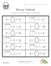 Easter Missing Letters Worksheet | All Kids Network