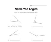 Naming Angles Worksheet