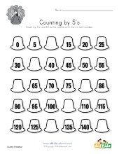 Thanksgiving Counting Worksheet | All Kids Network