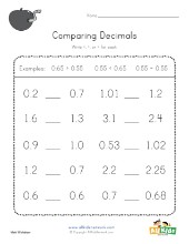 Comparing Decimals Worksheet 2 | All Kids Network