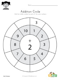 Addition Circles Worksheets | All Kids Network