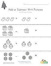 Addition Worksheet - Christmas Theme | All Kids Network