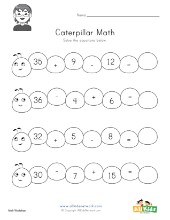 Caterpillar Math Worksheet 2: Mixed Addition and Subtraction | All Kids ...