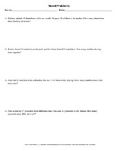Mixed Addition and Subtraction Word Problems | All Kids Network
