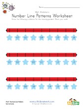 Patriotic Number Line Worksheet | All Kids Network