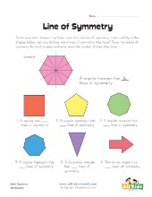 Lines of Symmetry Worksheet 1 | All Kids Network