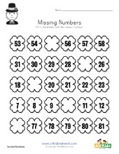 St. Patrick's Day Number Matching Worksheet | All Kids Network