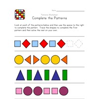 Complete the Patterns Worksheets | All Kids Network