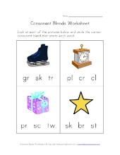 Consonant Blend Word Search - One of Four | All Kids Network