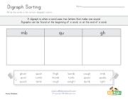Digraph Worksheets | All Kids Network