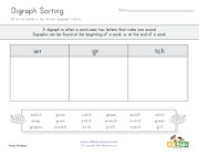 Digraph Worksheets | All Kids Network