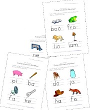 Ending Consonants Worksheets | All Kids Network