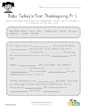 Cloze Reading Worksheets | All Kids Network