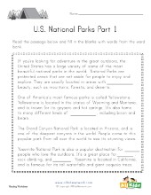 Cloze Reading Worksheets | All Kids Network