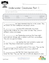 Cloze Reading Worksheets | All Kids Network