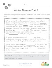 Cloze Reading Worksheets | All Kids Network