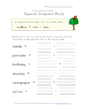 Compound Word Worksheets | All Kids Network