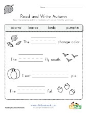 Fall Worksheets for Kids | All Kids Network