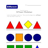 Same and Different Worksheets for Kids | All Kids Network